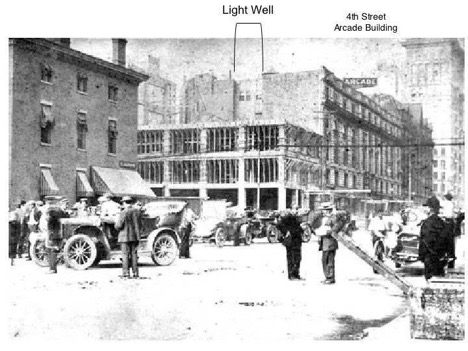 Commercial Building being built | arcade