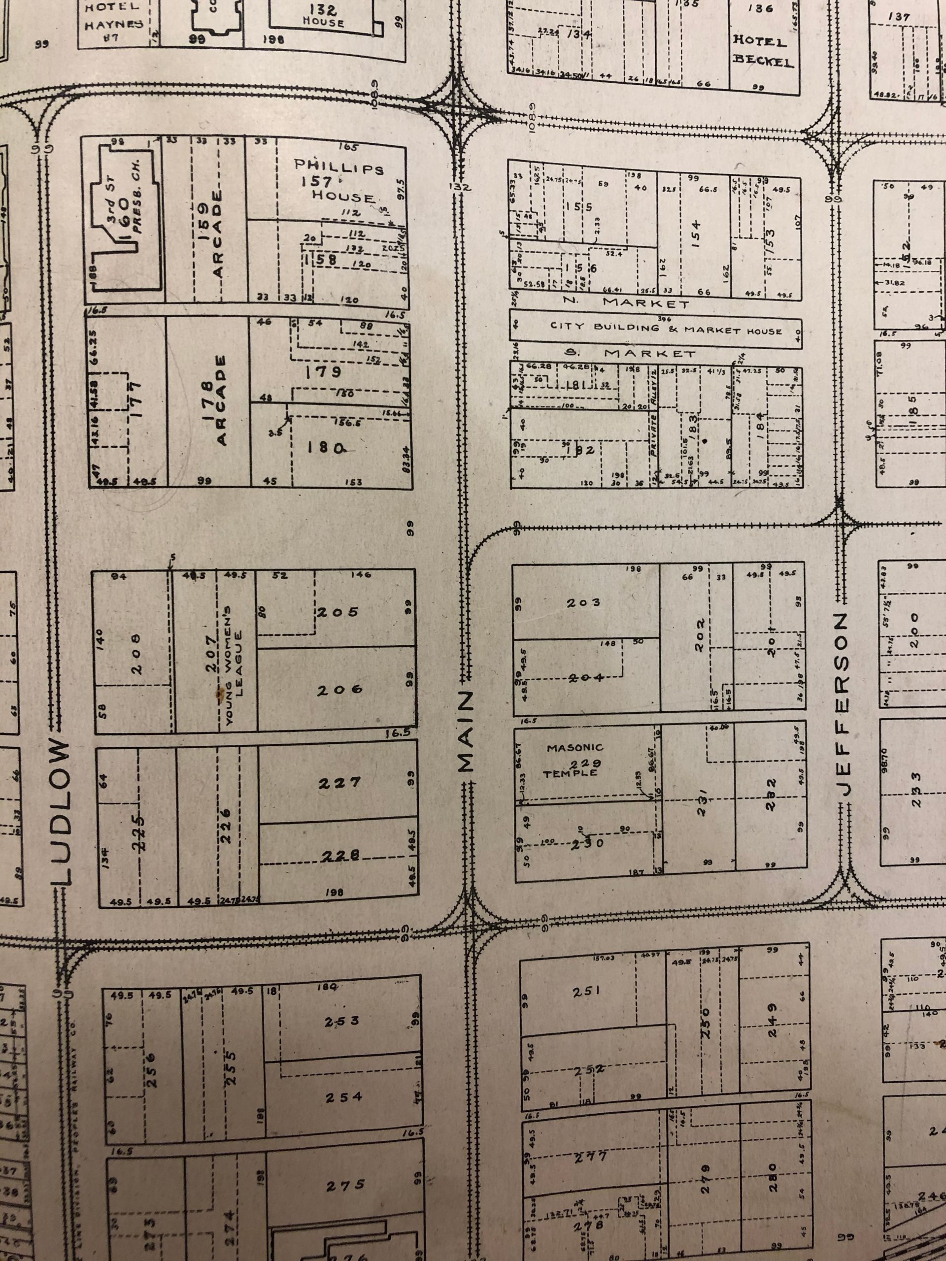 Arcade, Dayton Atlas Map 1918 | arcade